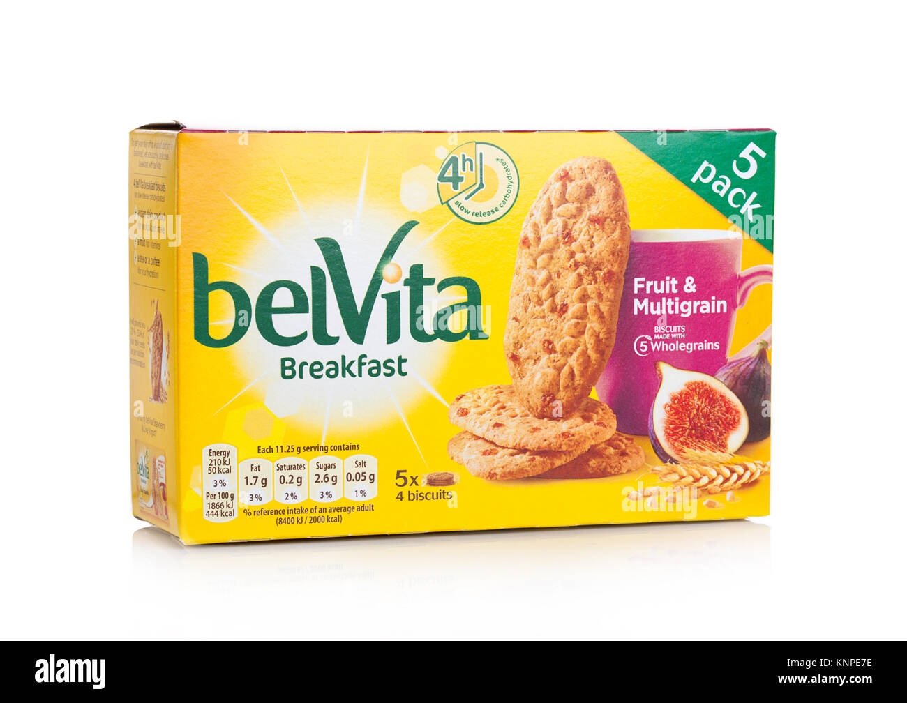 LONDON, UK -DECEMBER 07, 2017: belVita Breakfast Fruit & Multigrain on ...