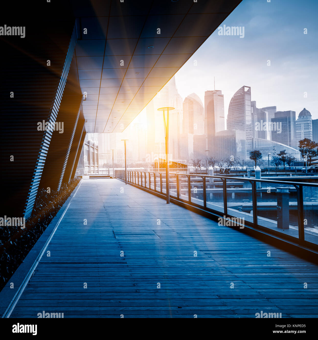 town square in financial district,in city of China Stock Photo - Alamy