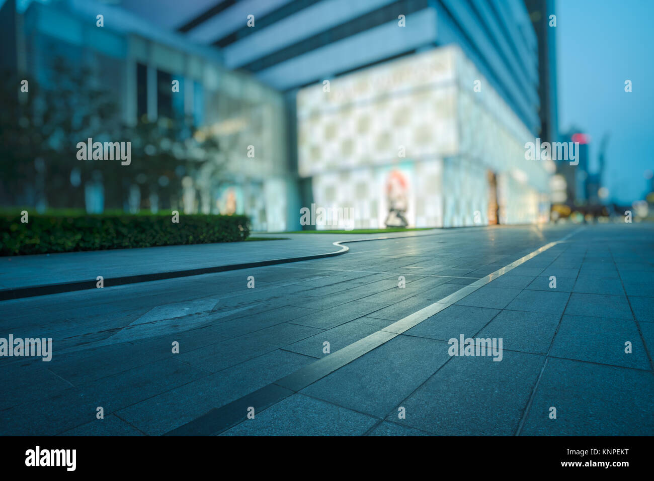view of city square in China Stock Photo - Alamy