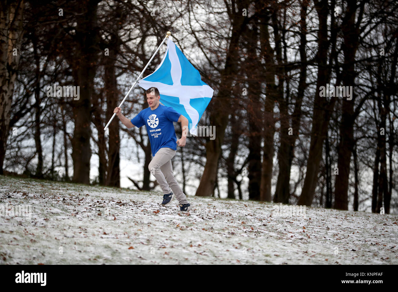 Boxer Sean Lazerinni during the Team Scotland announcement for the Gold ...