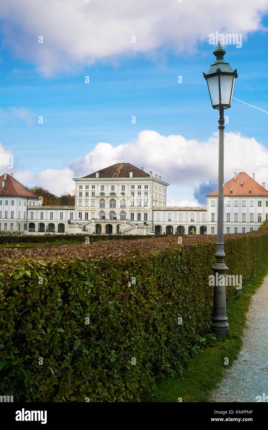 The Nymphenburg Palace, baroque palace in Munich, Germany Stock Photo ...