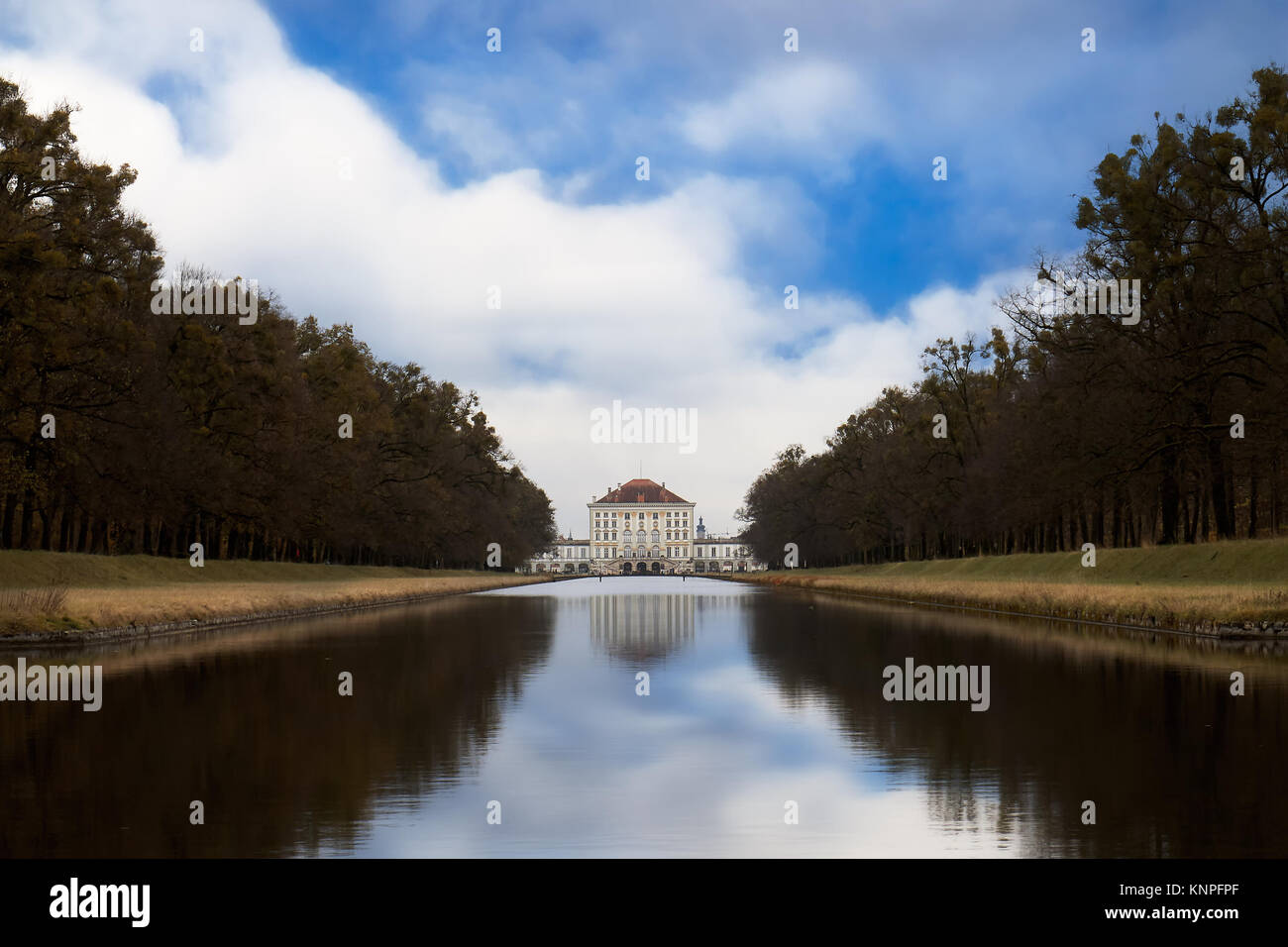 The Nymphenburg Palace, baroque palace in Munich, Germany Stock Photo ...