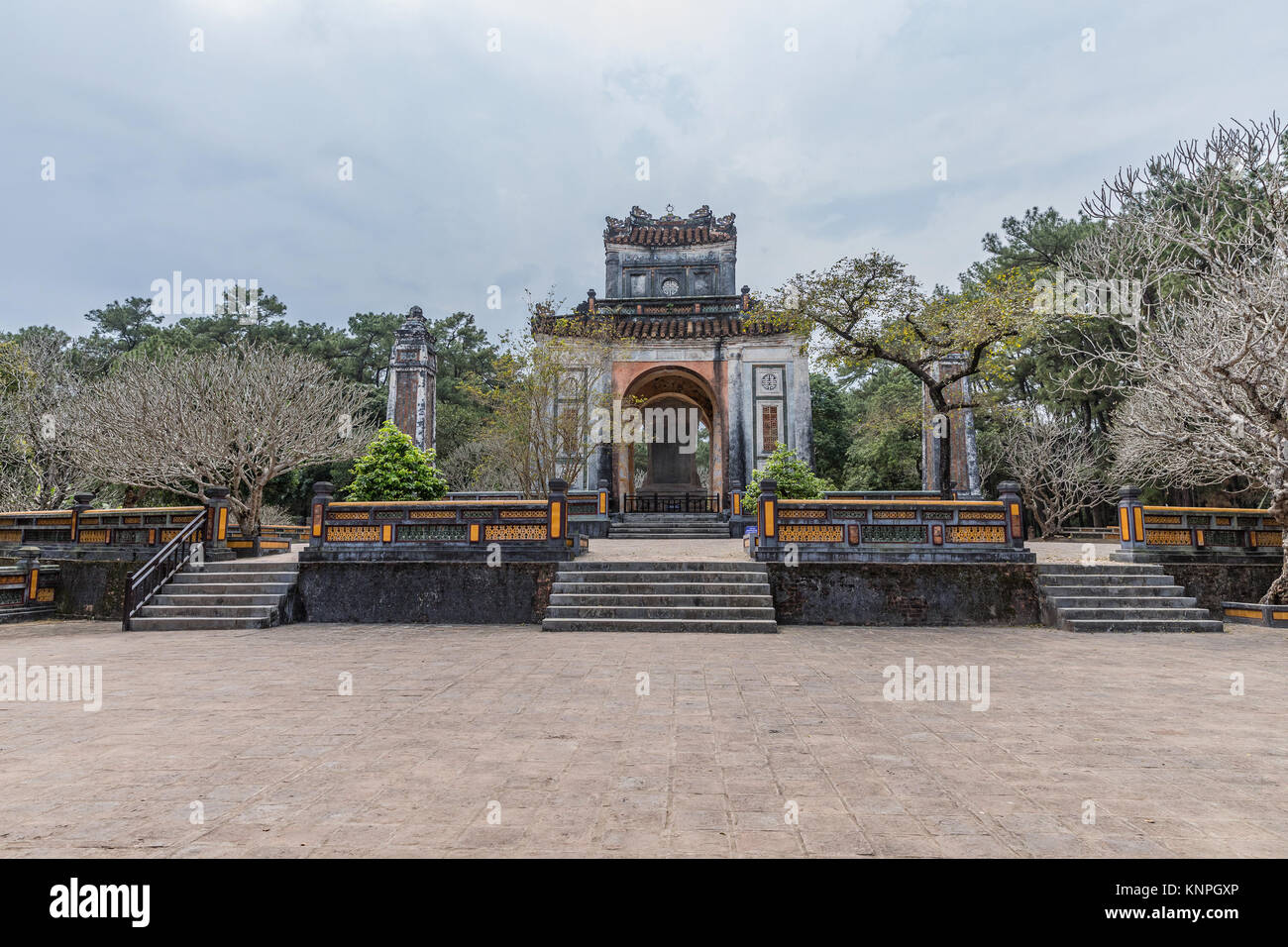 Tomb of Tu Duc emperor in Hue, Vietnam. A UNESCO World Heritage Site ...
