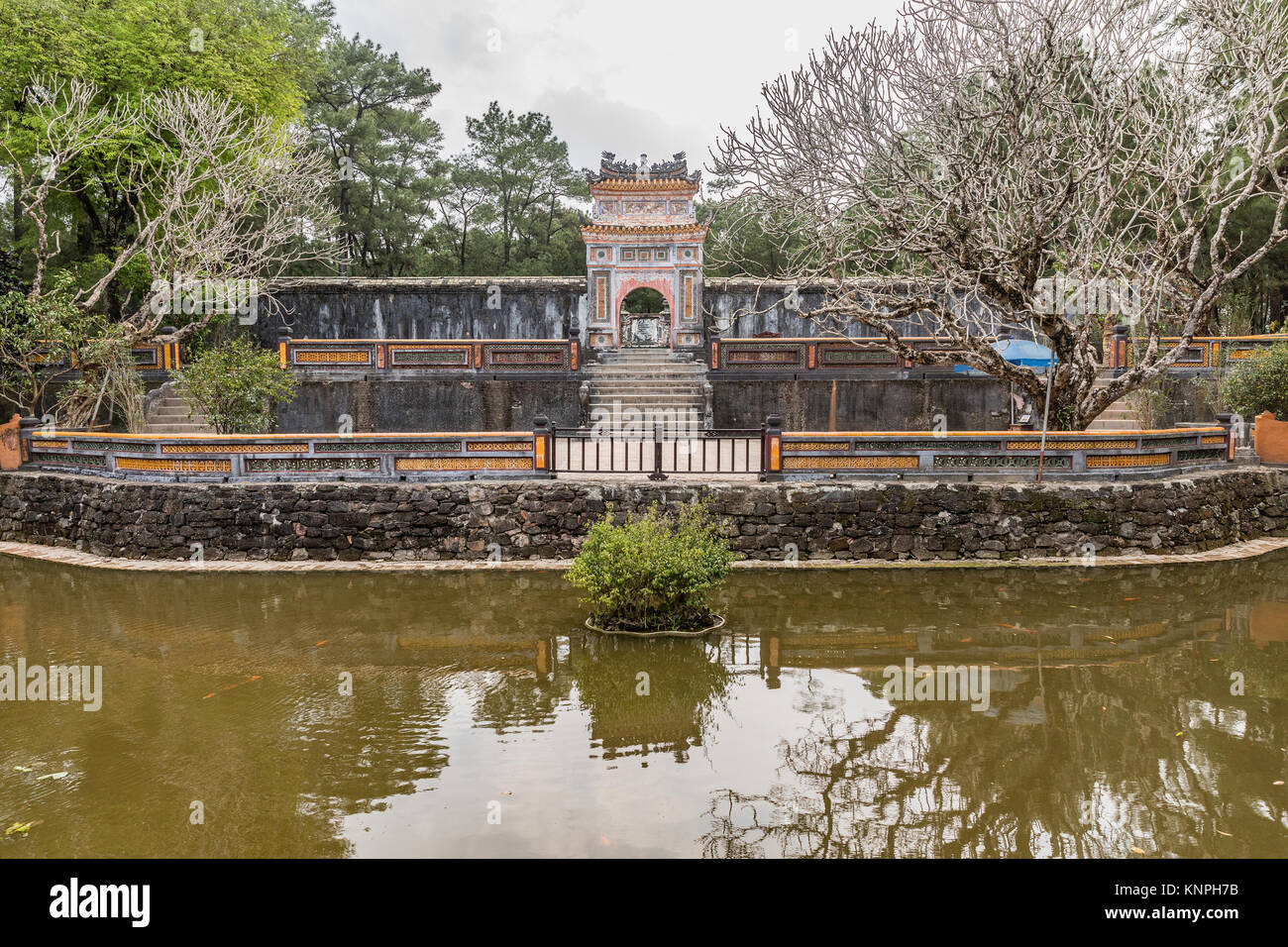 Tomb of Tu Duc emperor in Hue, Vietnam. A UNESCO World Heritage Site ...