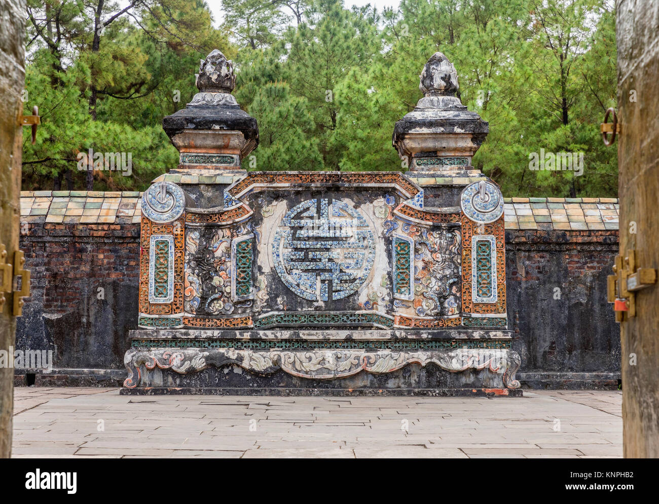 Tomb of Tu Duc emperor in Hue, Vietnam. A UNESCO World Heritage Site ...