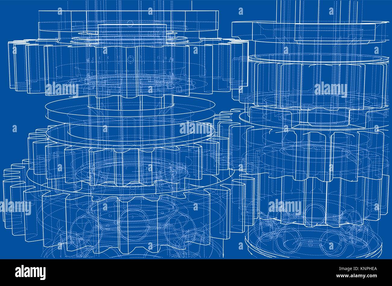 Gearbox sketch. Vector Stock Vector Image & Art - Alamy