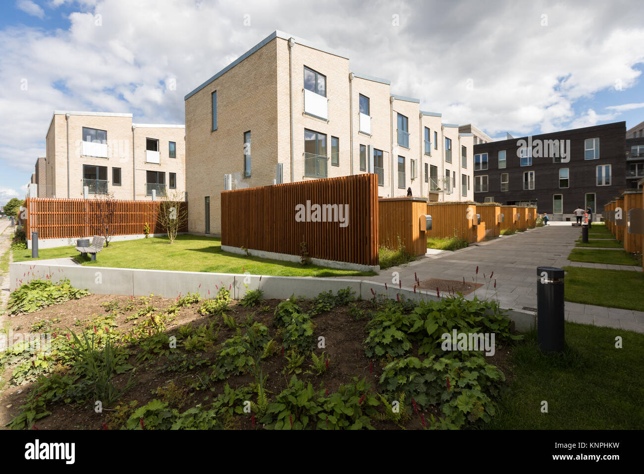Terraced houses on the outskirts of Copenhagen Stock Photo - Alamy