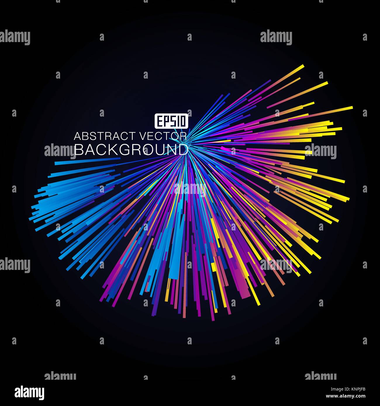 Dot and line consisting of radial abstract graphics Stock Vector Image ...