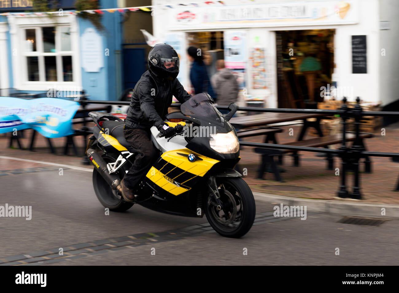 Poole Town Quay, Poole, motorcycle rally Stock Photo - Alamy