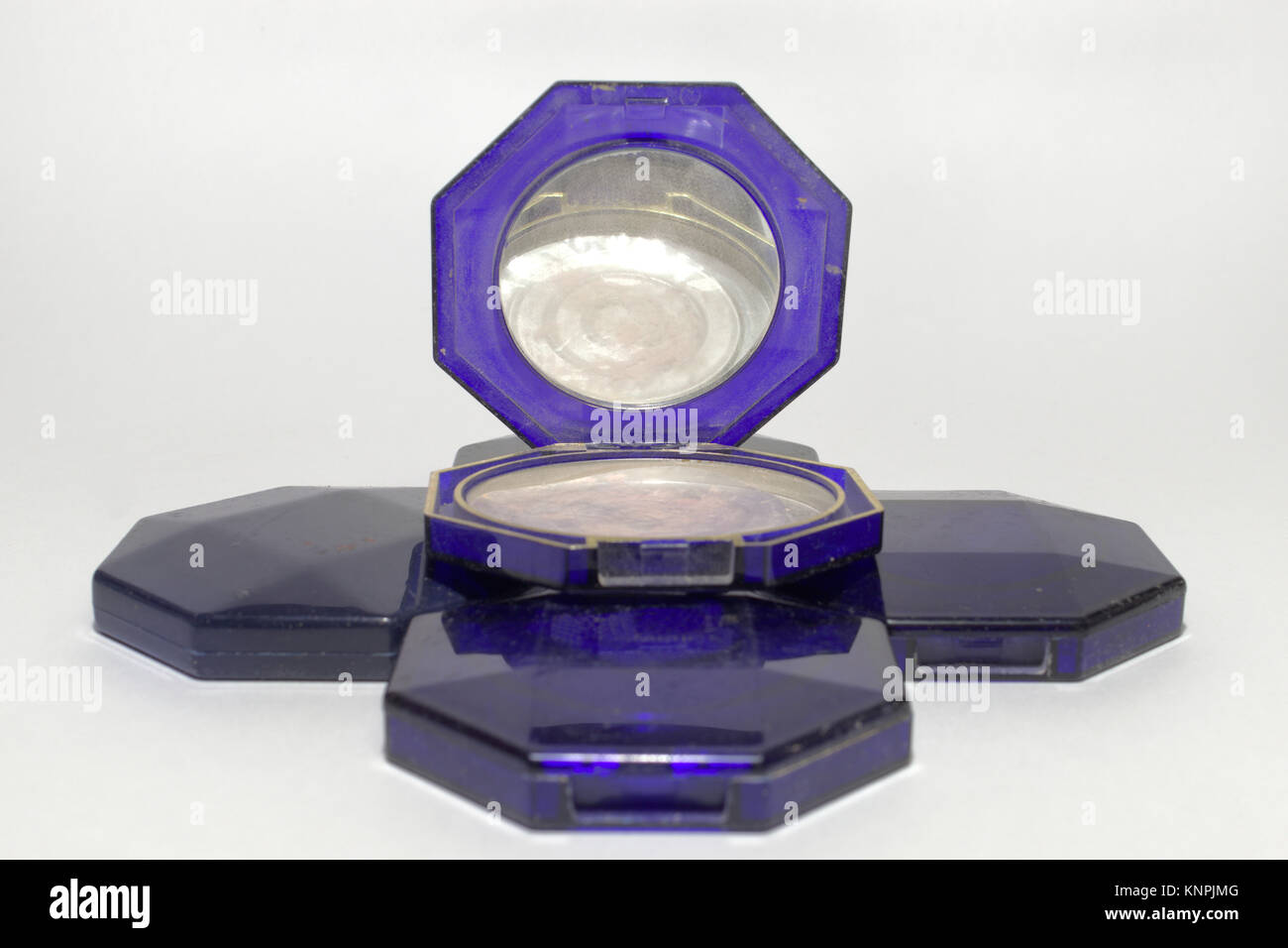 pyramid of blue powder boxes Stock Photo - Alamy