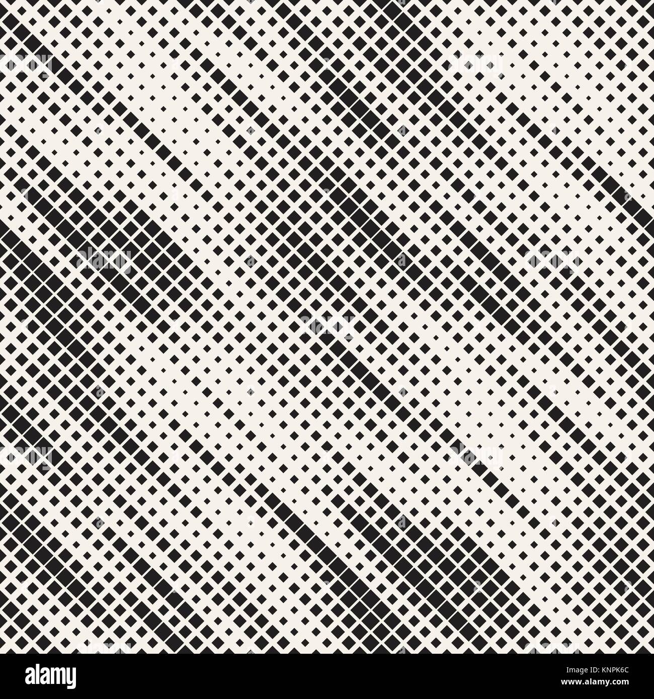 Modern Stylish Halftone Texture Endless Abstract Background With Random Size Squares Vector