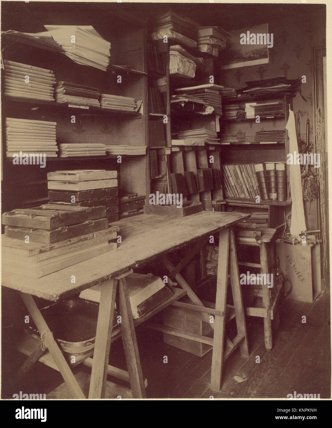 -Atget's Work Room with Contact Printing Frames- MET DP112720 266233 ...