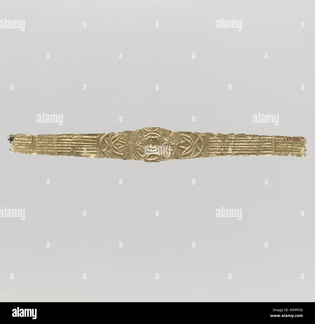 Funerary fillet, an ancient decorative headband used in burial ...