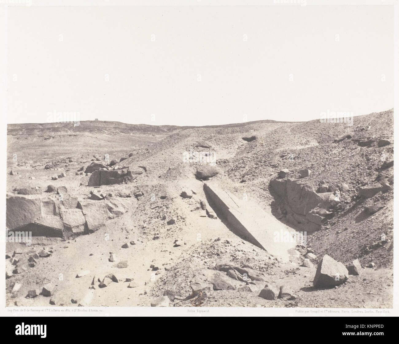 Granite quarries in Aswan (Syene) showing ancient extraction systems ...