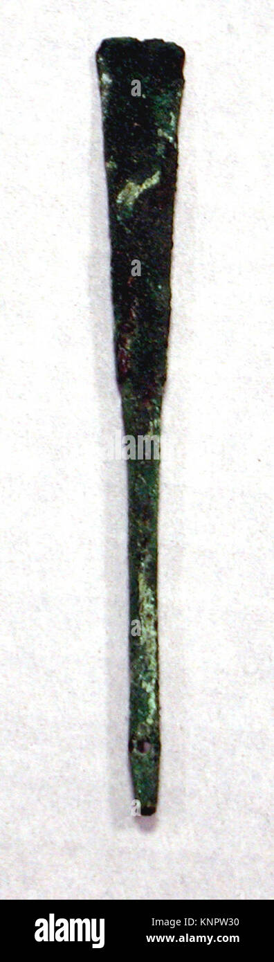 Hammered Copper Chisel MET vs64 228 590 309101 Stock Photo - Alamy