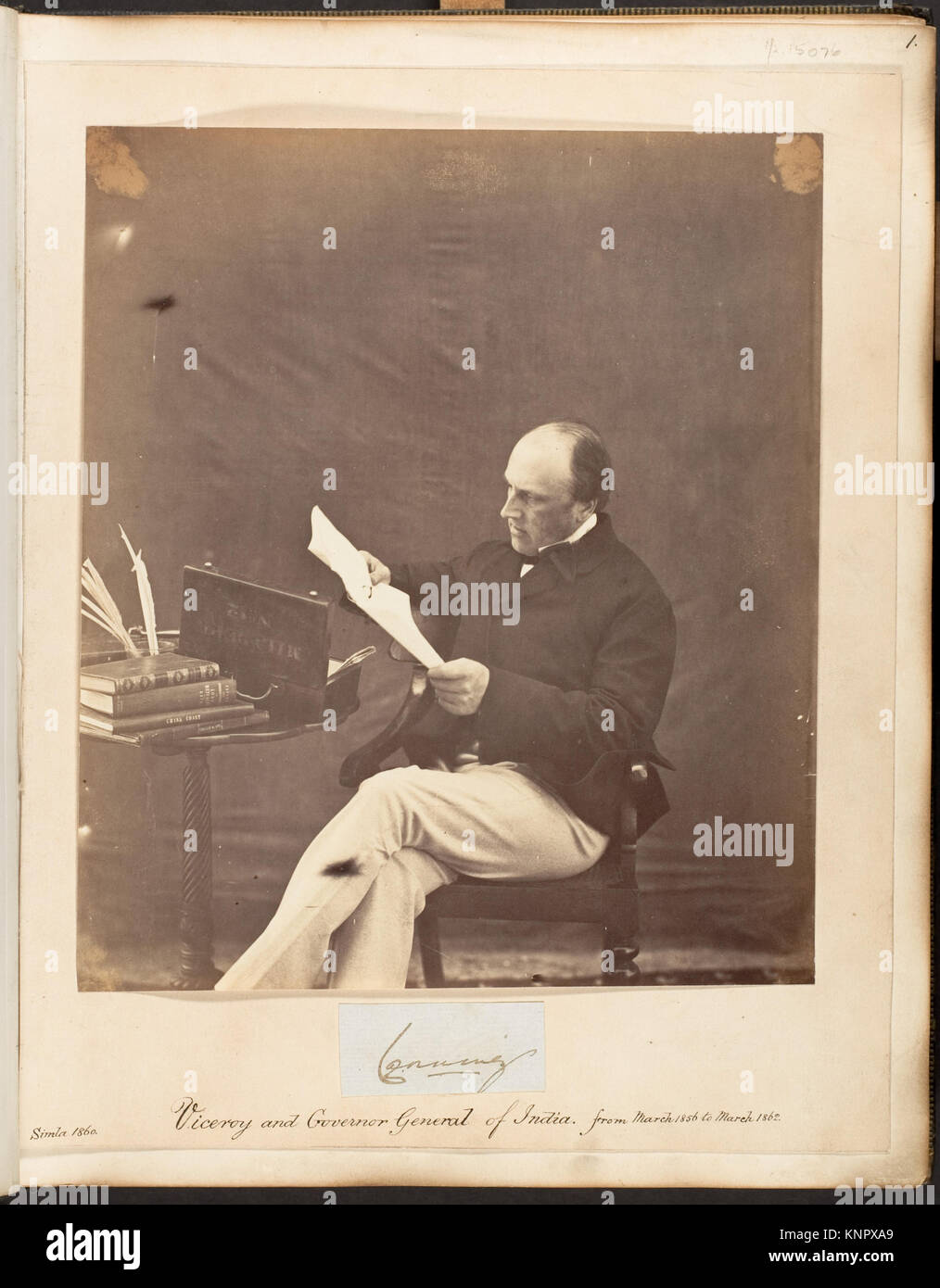 -Lord Canning, Viceroy and Governor General of India, from March 1856 ...