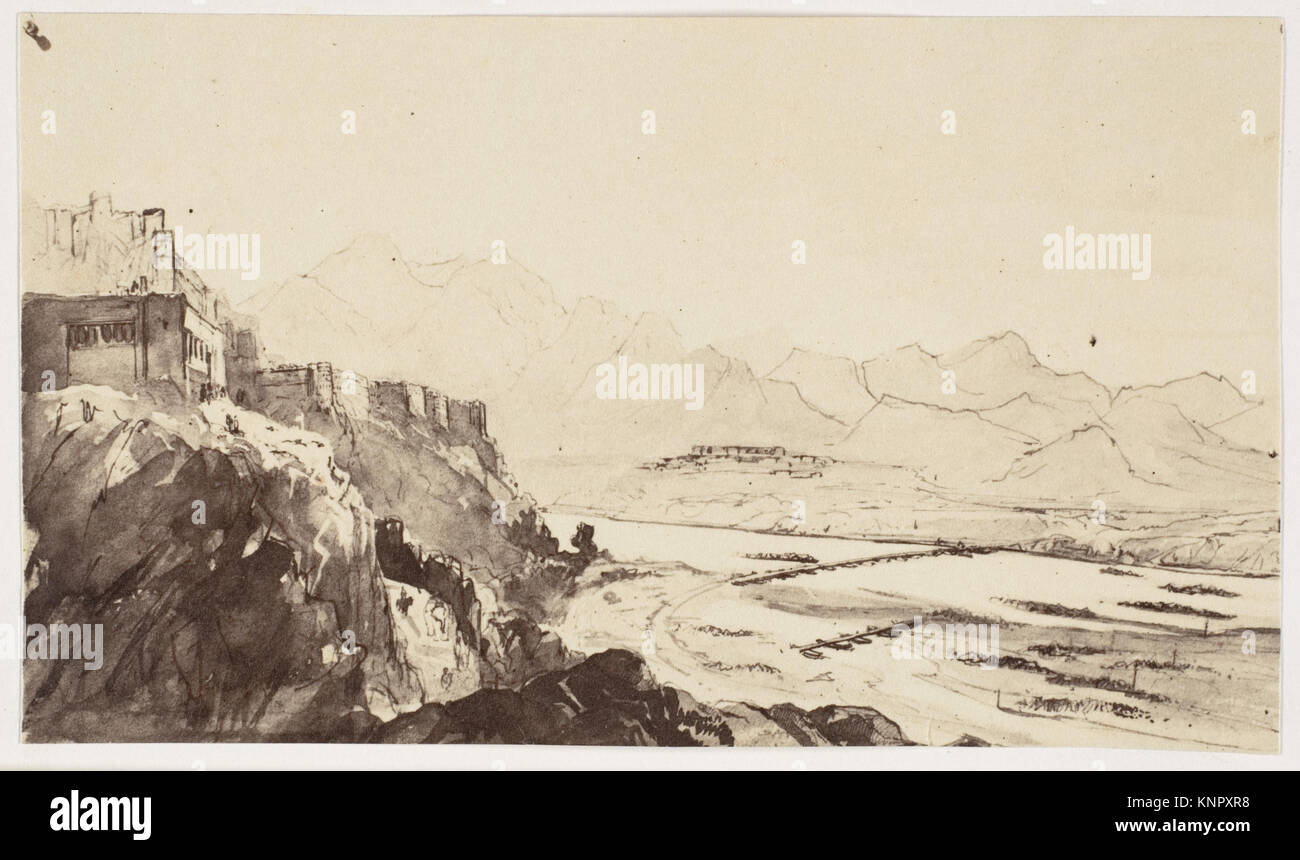 -Attock on the Indus River- From a Drawing- MET DP146175 287675 Stock ...