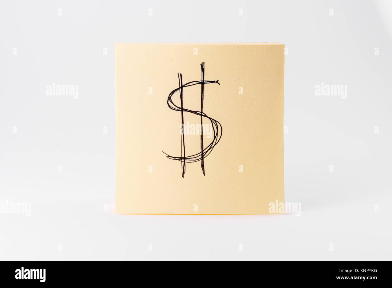 Sticky Notes Notepad Yellow Square White Background Office Supply ...