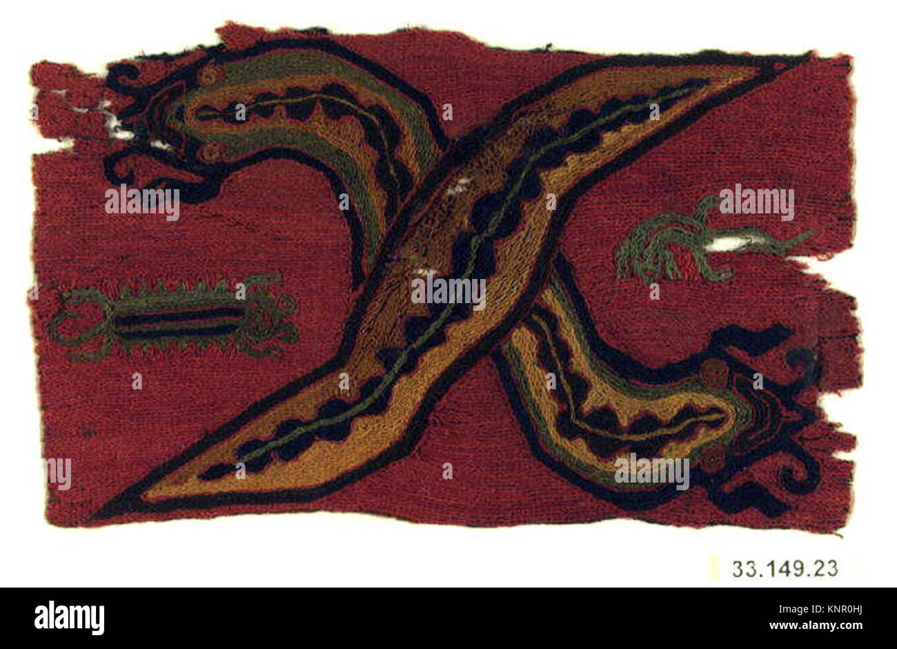 Fragment ancient border design Cut Out Stock Images & Pictures - Alamy