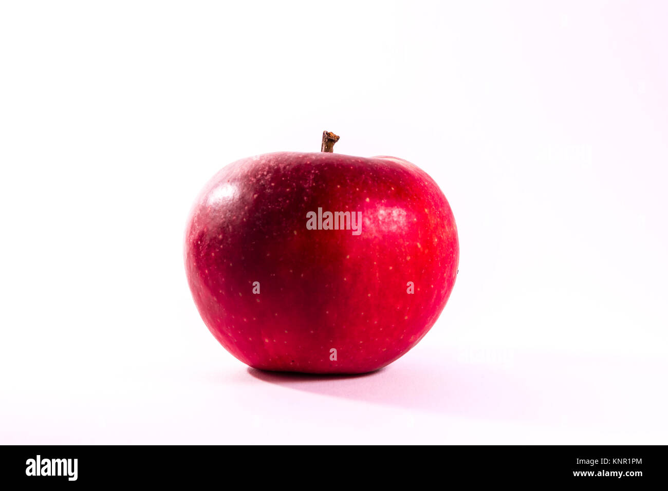 Bright Red Juicy Apple Fruit Fresh Diet Food Isolated White Background ...