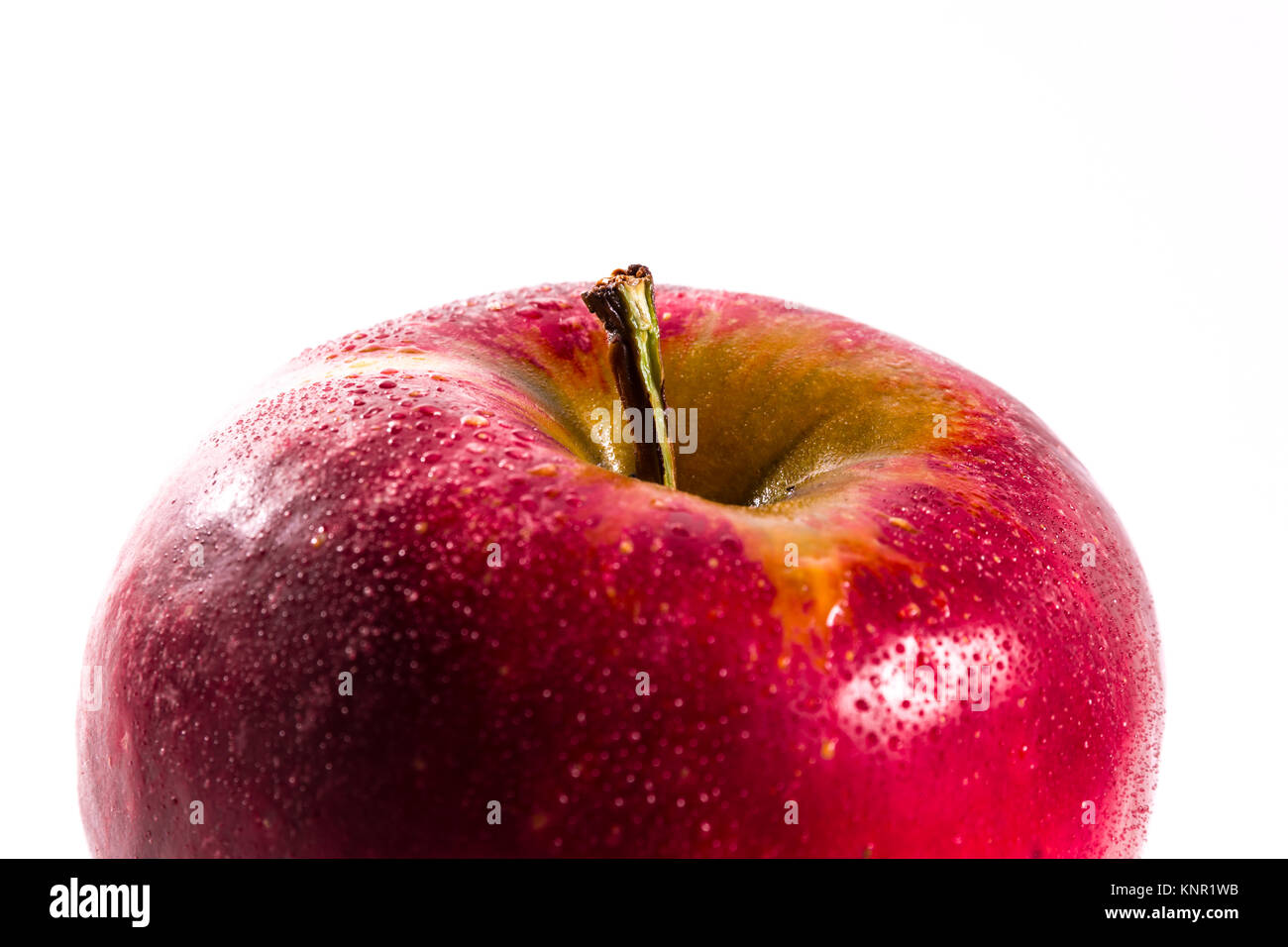 Bright Red Juicy Apple Fruit Fresh Diet Food Isolated White Background ...