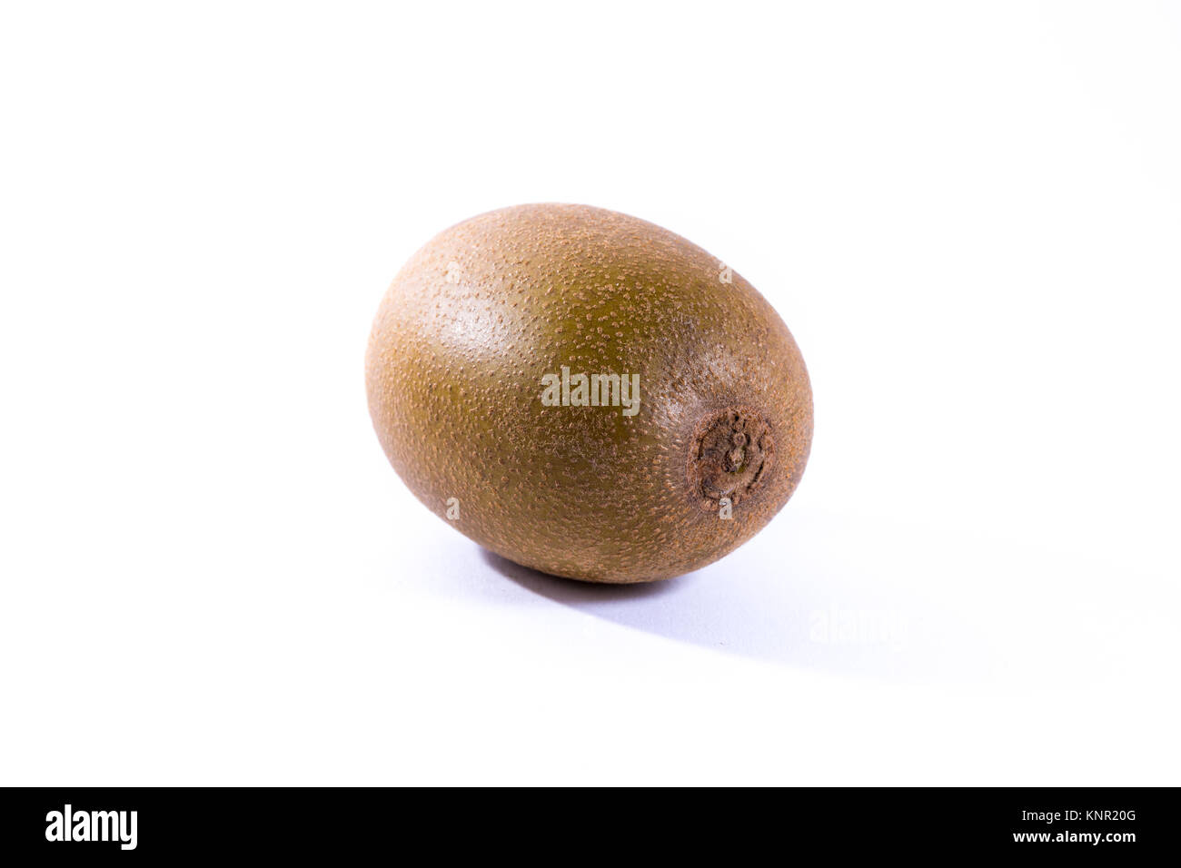 Brown Kiwi Whole Fruit Fresh Skin Hair Detail Closeup Isolated White ...