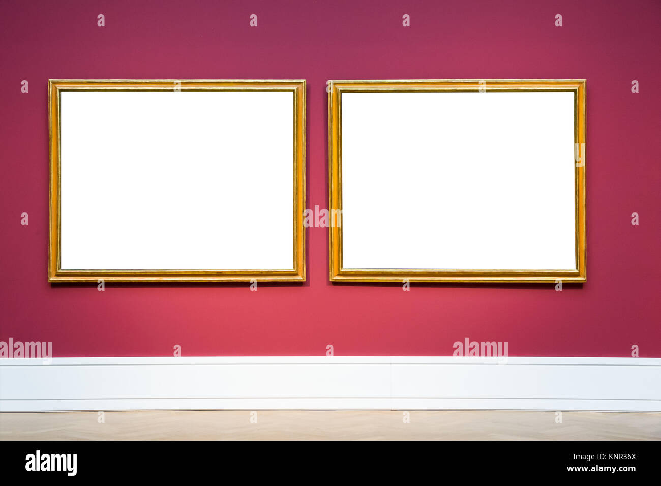 Art Museum Frame Wall Ornate Minimal Design White Isolated Clipping ...