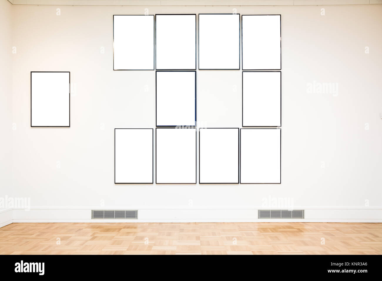Art Museum Frame Wall Ornate Minimal Design White Isolated Clipping ...