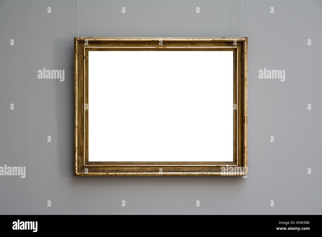 Art Museum Frame Wall Ornate Minimal Design White Isolated Clipping ...