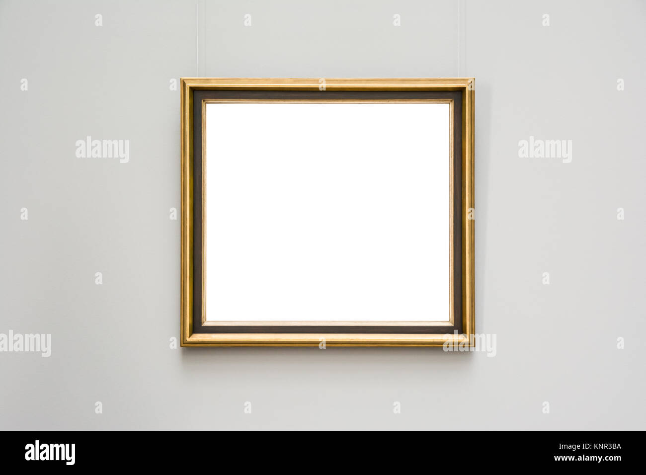 Art Museum Frame Wall Ornate Minimal Design White Isolated Clipping ...