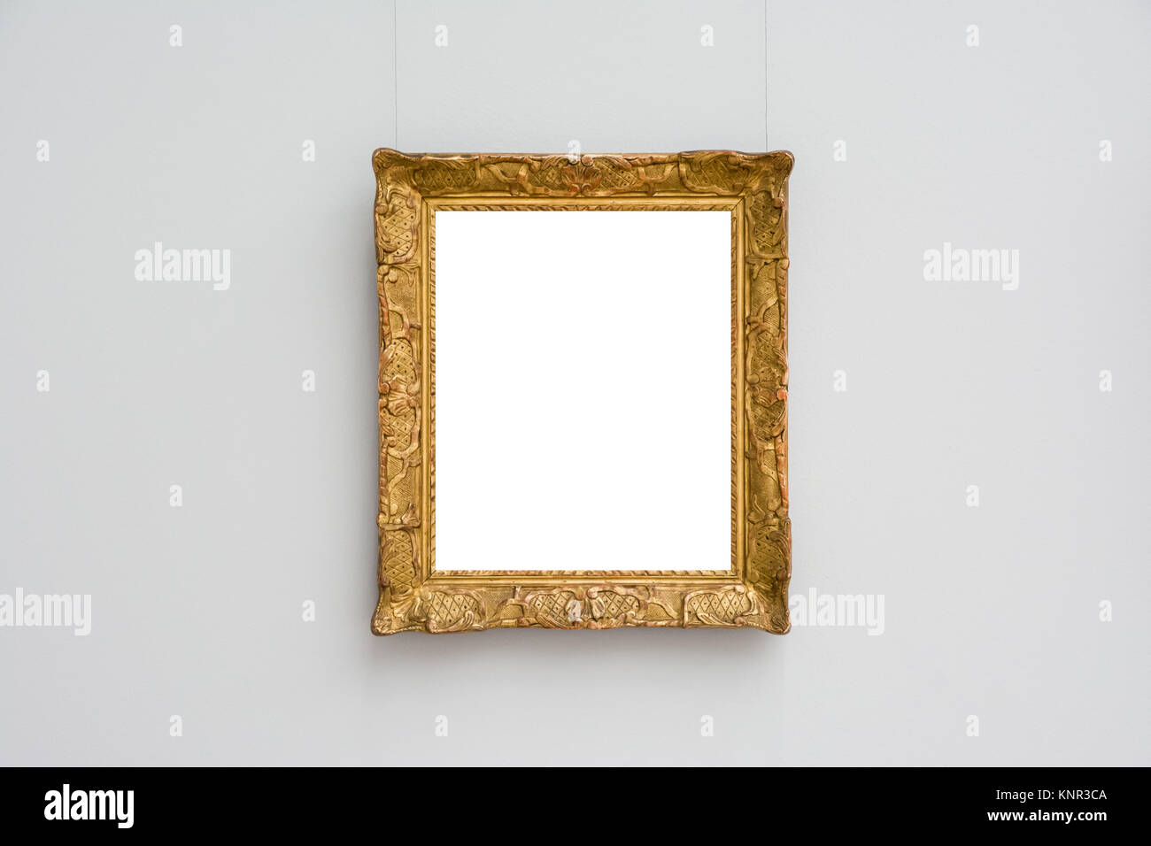 Art Museum Frame Wall Ornate Minimal Design White Isolated Clipping ...