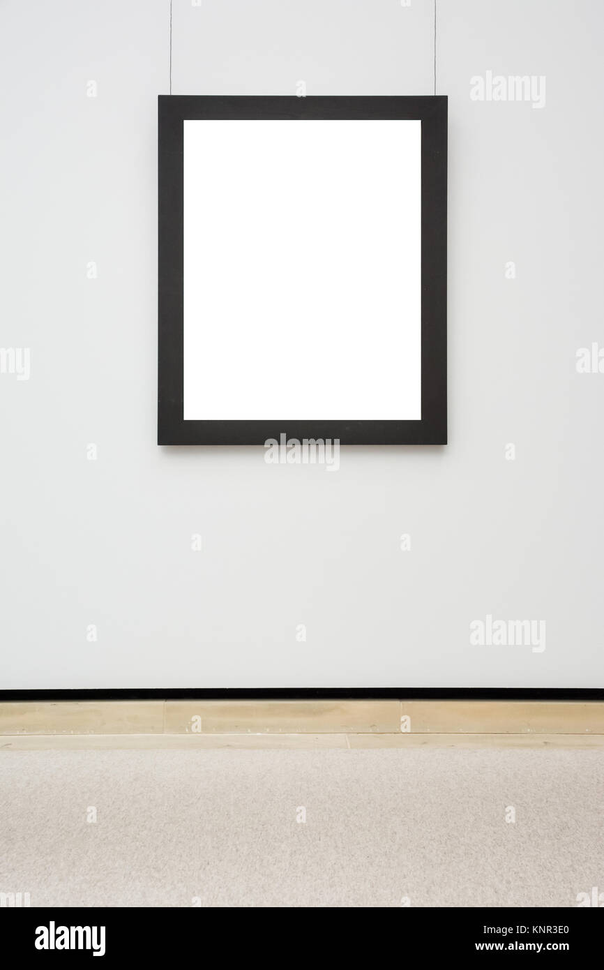 Art Museum Frame Wall Ornate Minimal Design White Isolated Clipping ...