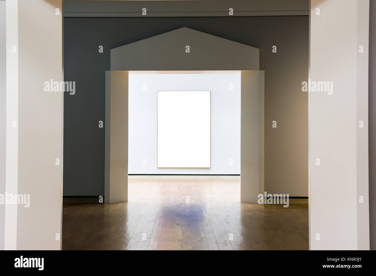 Art Museum Frame Wall Ornate Minimal Design White Isolated Clipping ...