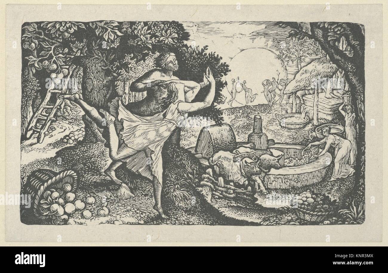 The Cyder Feast. Artist: Edward Calvert (British, Appledore, Devon 1799 ...