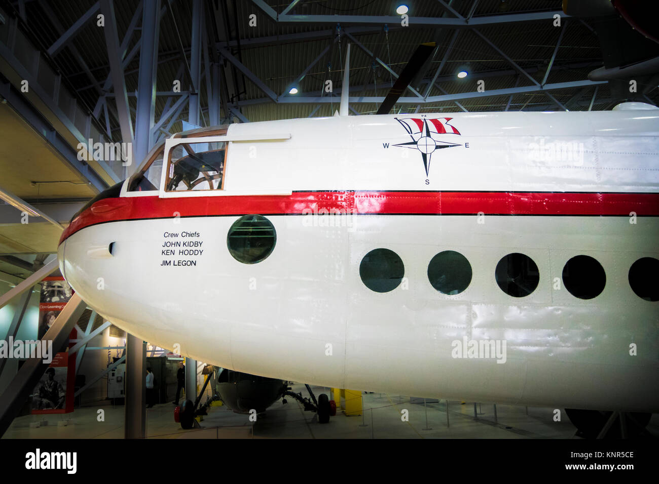 A Dan Air Avro 685 York aircraft at Imperial War Museum, Duxford, UK ...