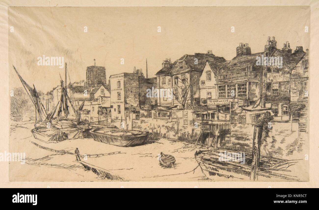 The Adam and Eve, Old Chelsea. Artist: James McNeill Whistler (American ...