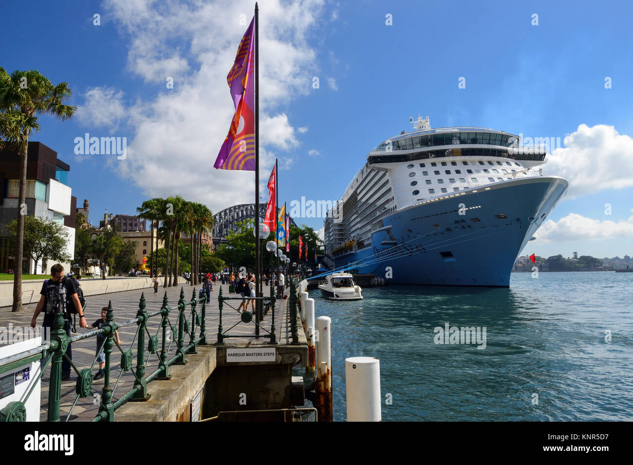 Cruise ship berthed at Overseas Passenger Terminal on Circular Quay ...