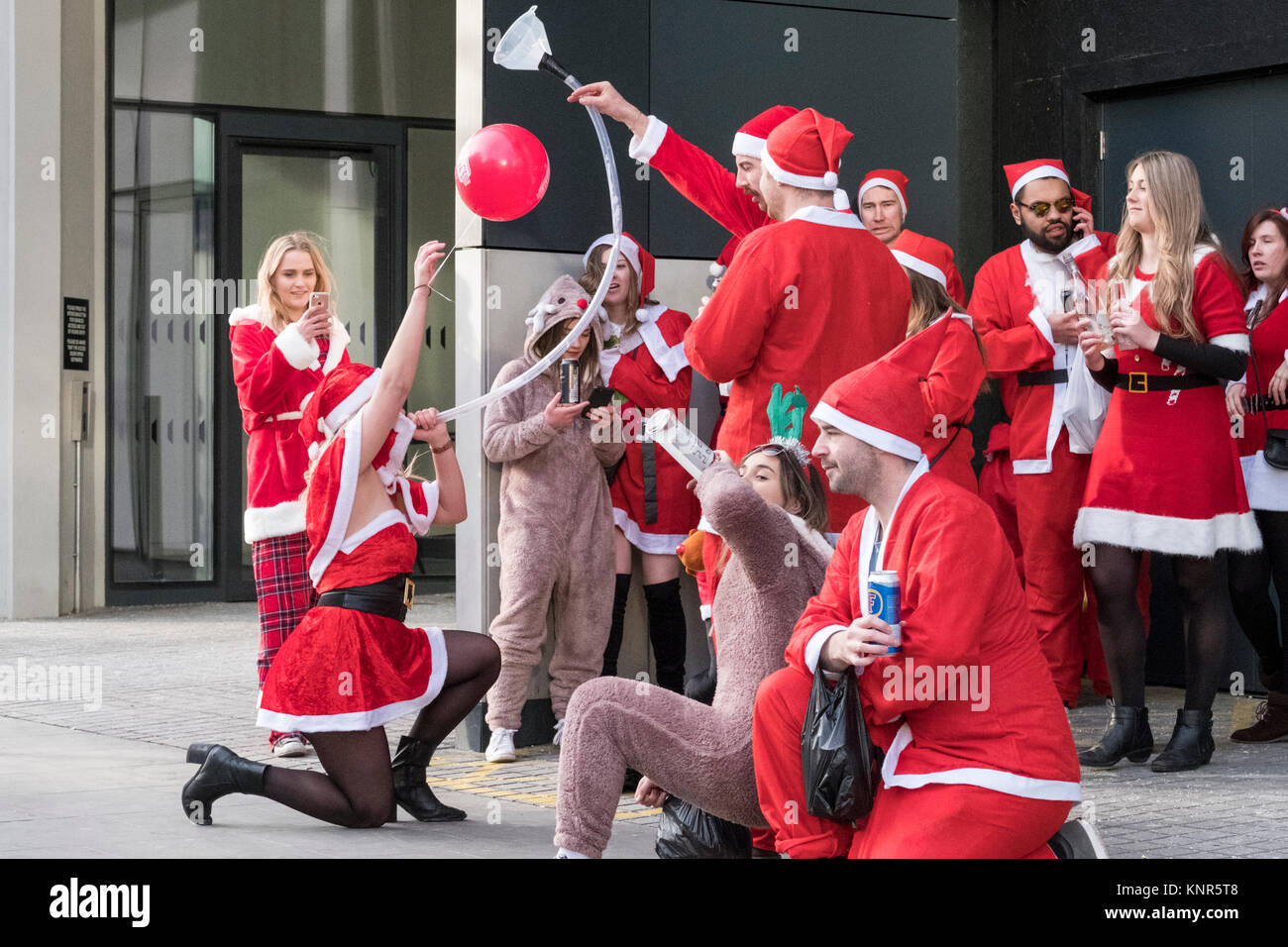 Santacon London 2017 Stock Photo - Alamy