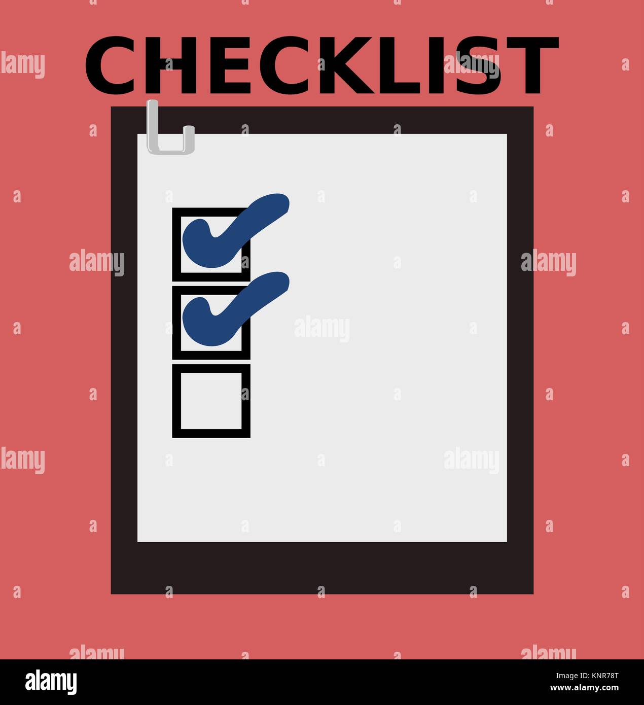 Business Checklist Vector illustration with beautiful check signs Stock ...