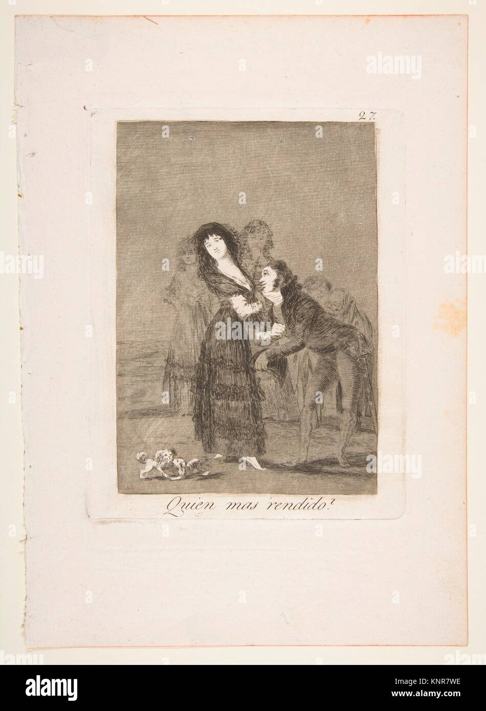 Plate 27 from ´Los Caprichos´:Which of them is the more overcome ...