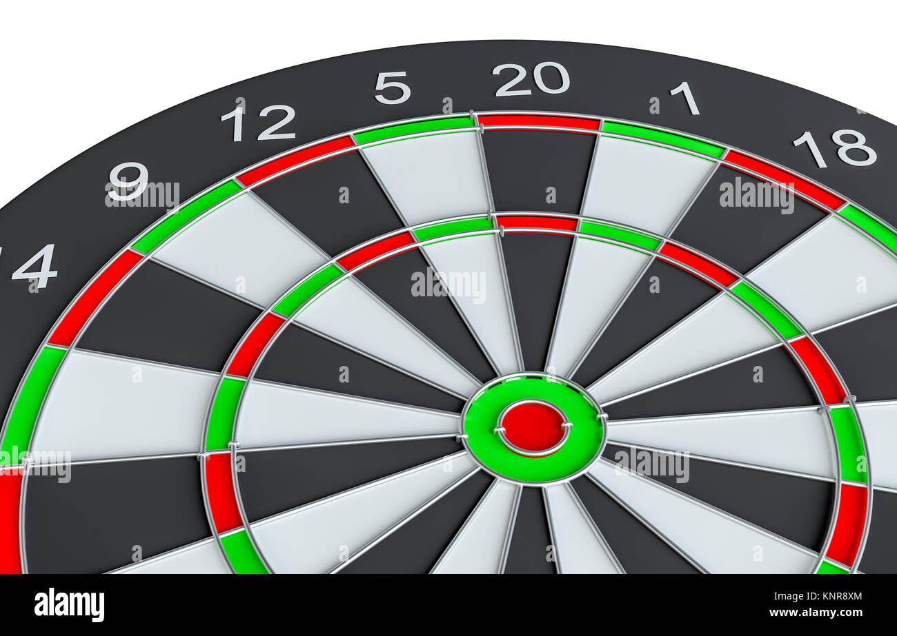 Dart board, isolated Stock Photo - Alamy