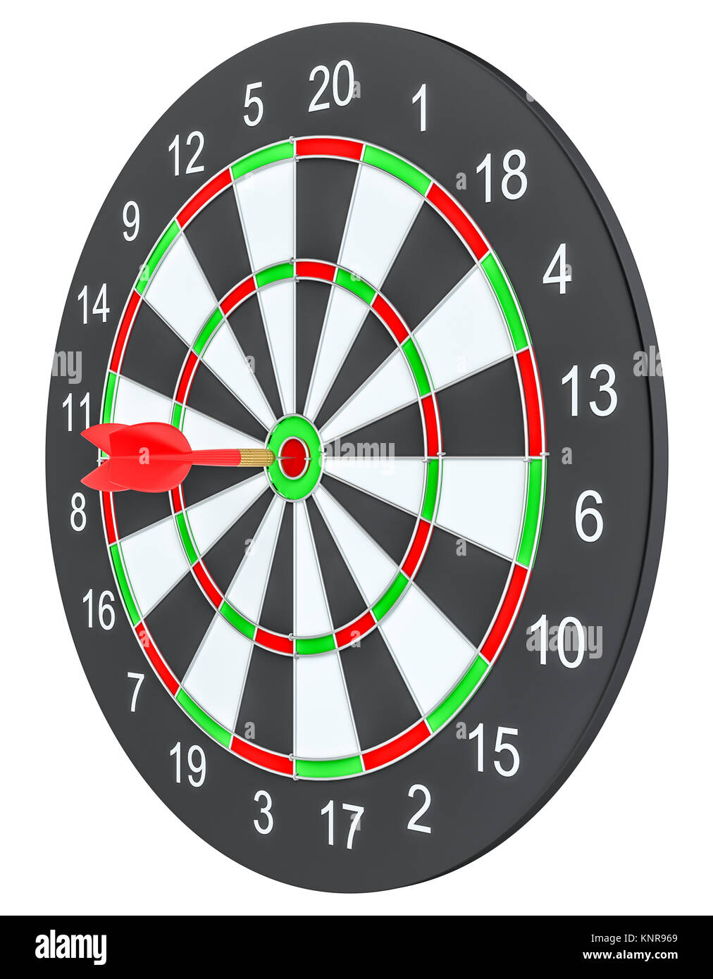Dart hitting in target Cut Out Stock Images & Pictures - Alamy