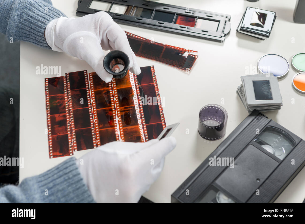 Scan slides and films to transform into a digital data Stock Photo - Alamy
