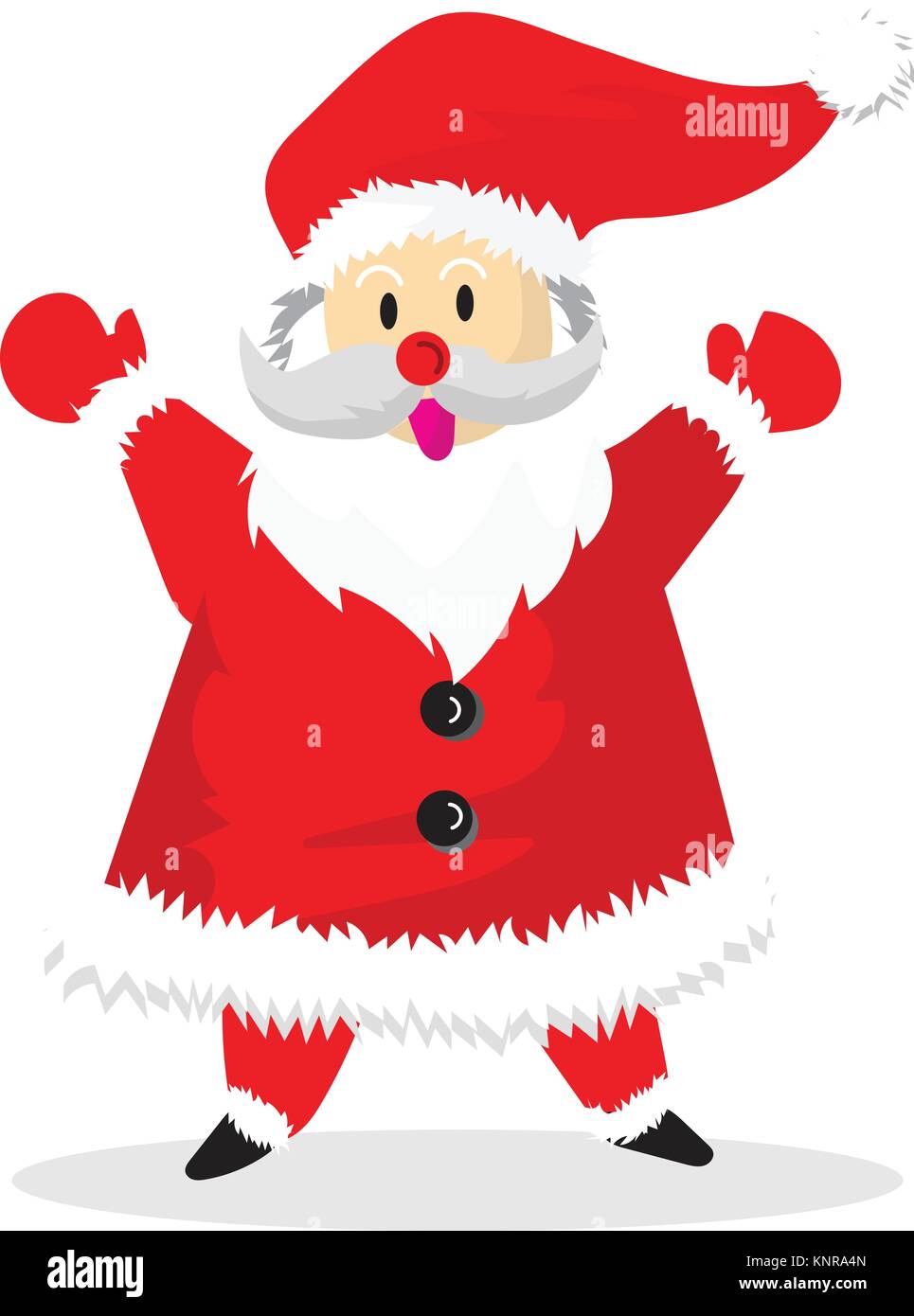 Santa Happy Cartoon vector Stock Vector Image & Art - Alamy