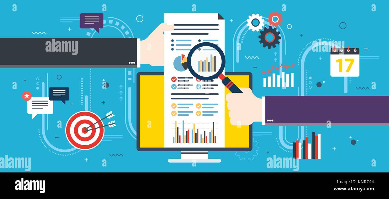 Financial investment, analytics with growth report. Calculations and ...