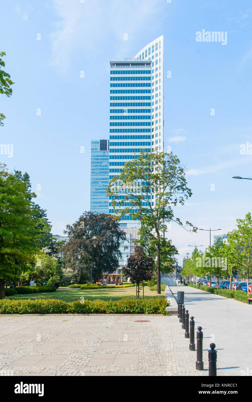 Warsaw.Poland. 19 August 2017. Modern office building. A modern ...