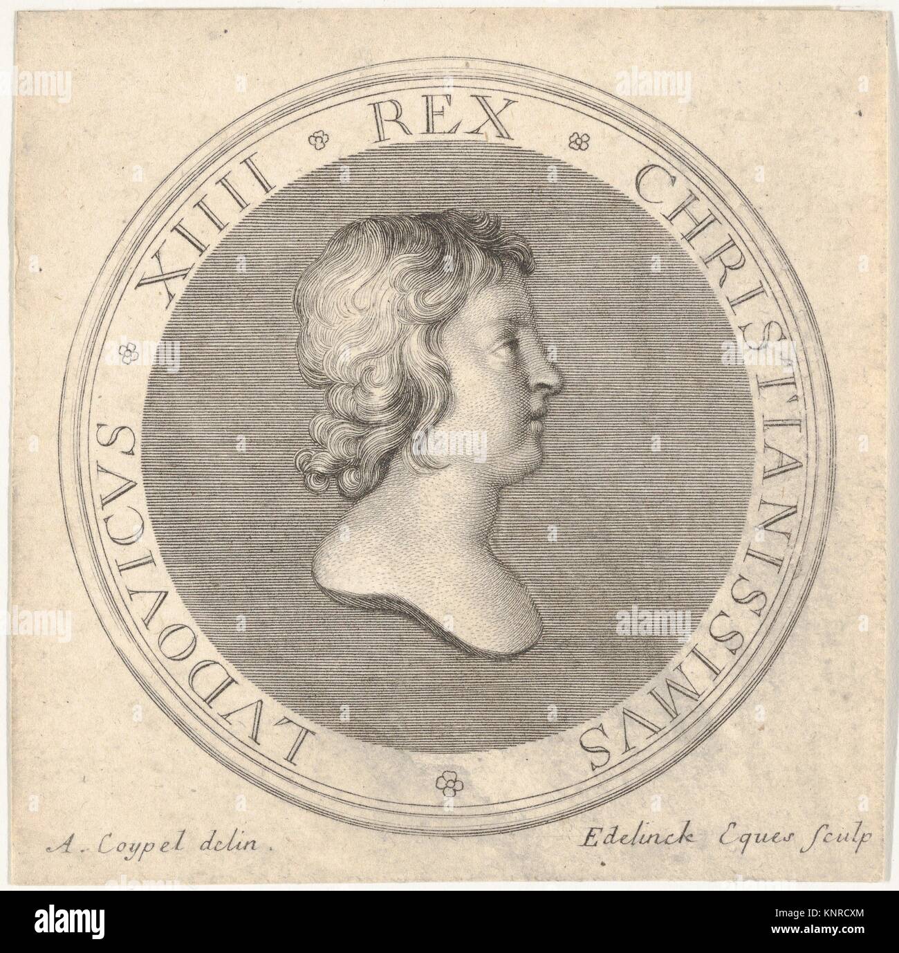 Medal of Louis XIV. Artist: Gérard Edelinck (Dutch, Antwerp 1640-1707 ...