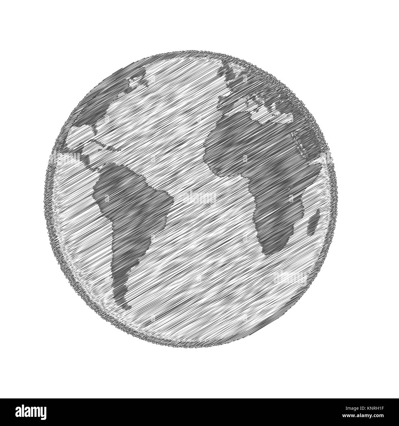 Map of europe hand drawn Black and White Stock Photos & Images - Alamy