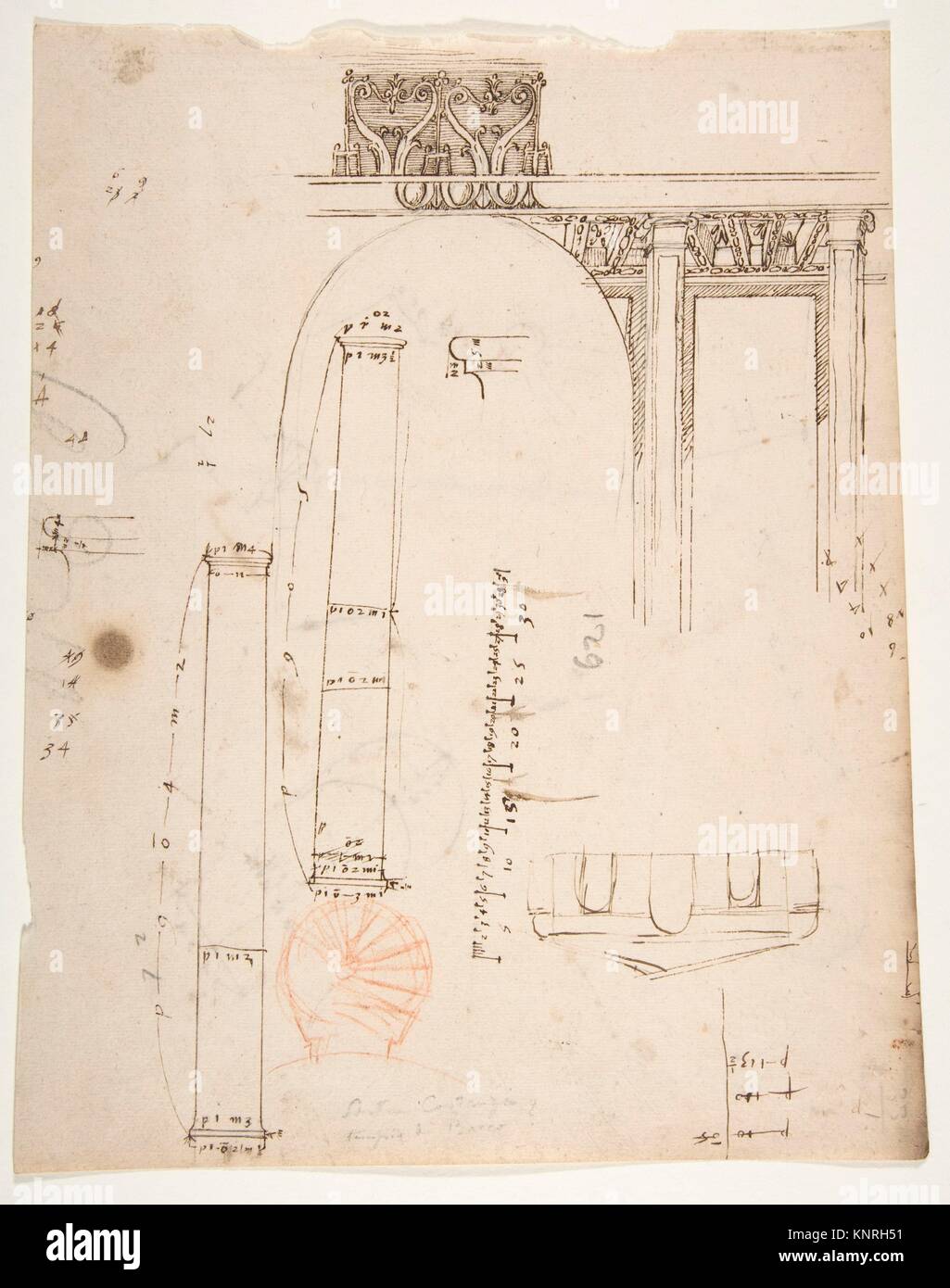 Architecture detail drawing column hi-res stock photography and images ...