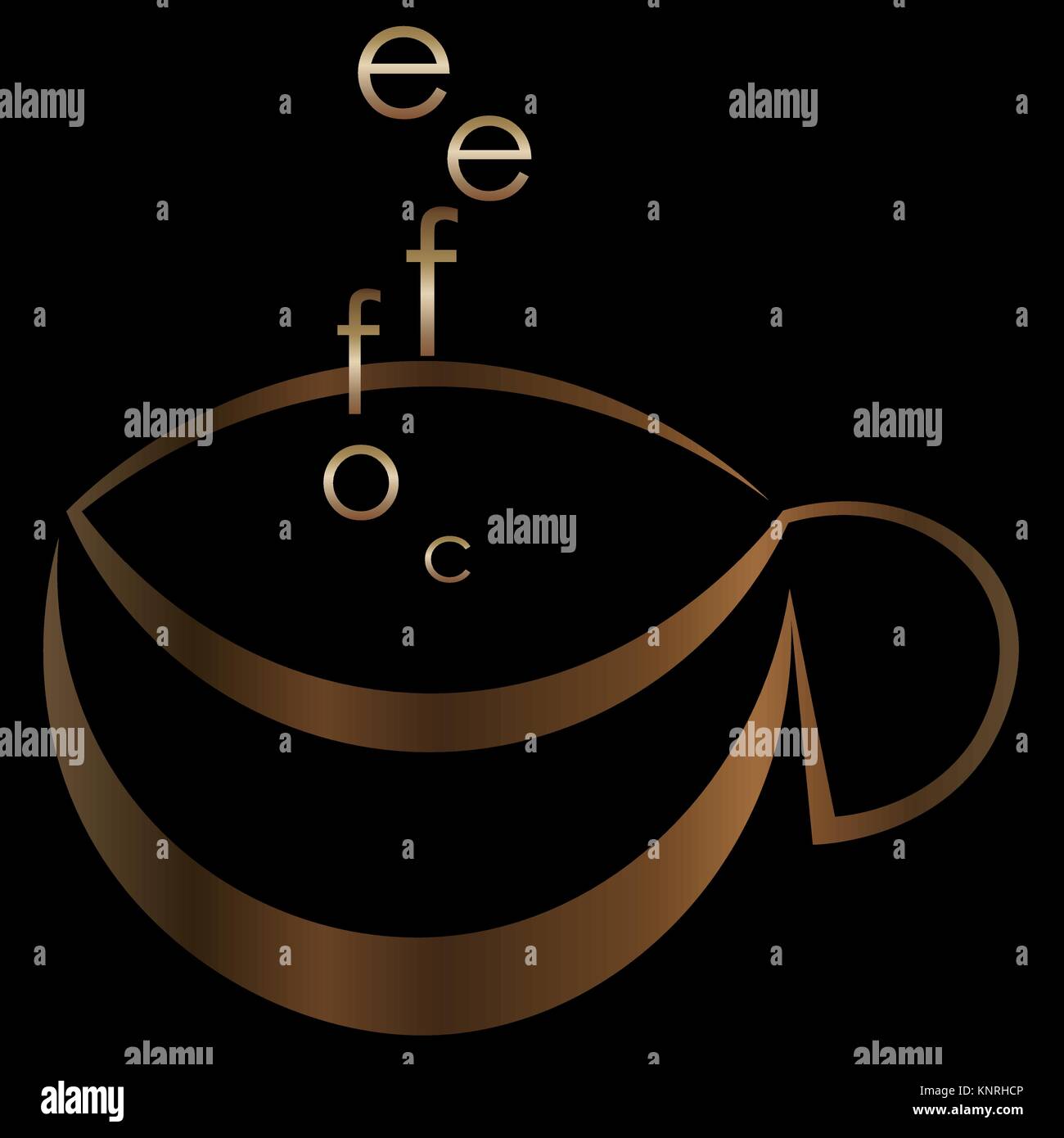 Coffee mug in beans Stock Vector Images - Alamy